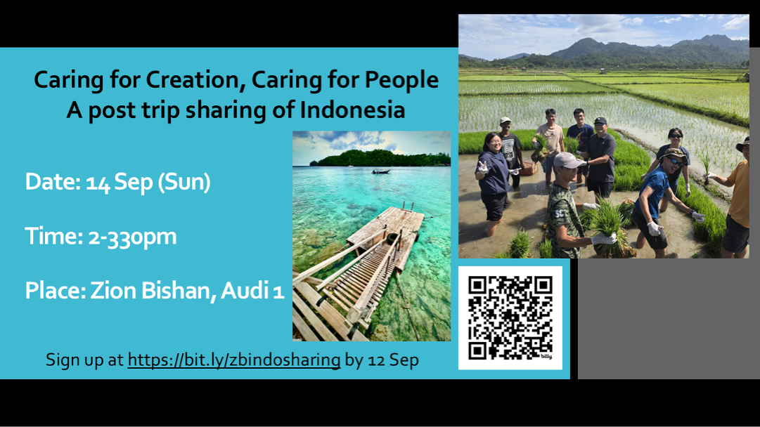 Indonesia Post Trip Sharing | Zion Bishan Bible-Presbyterian Church