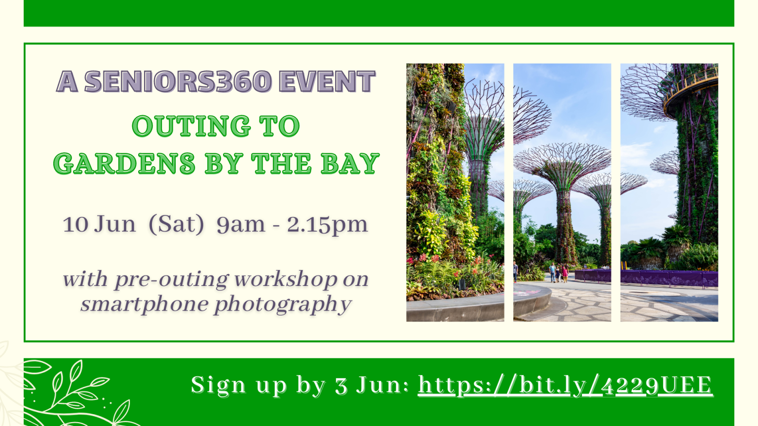 Seniors360: Outing to Gardens By The Bay | Zion Bishan Bible ...